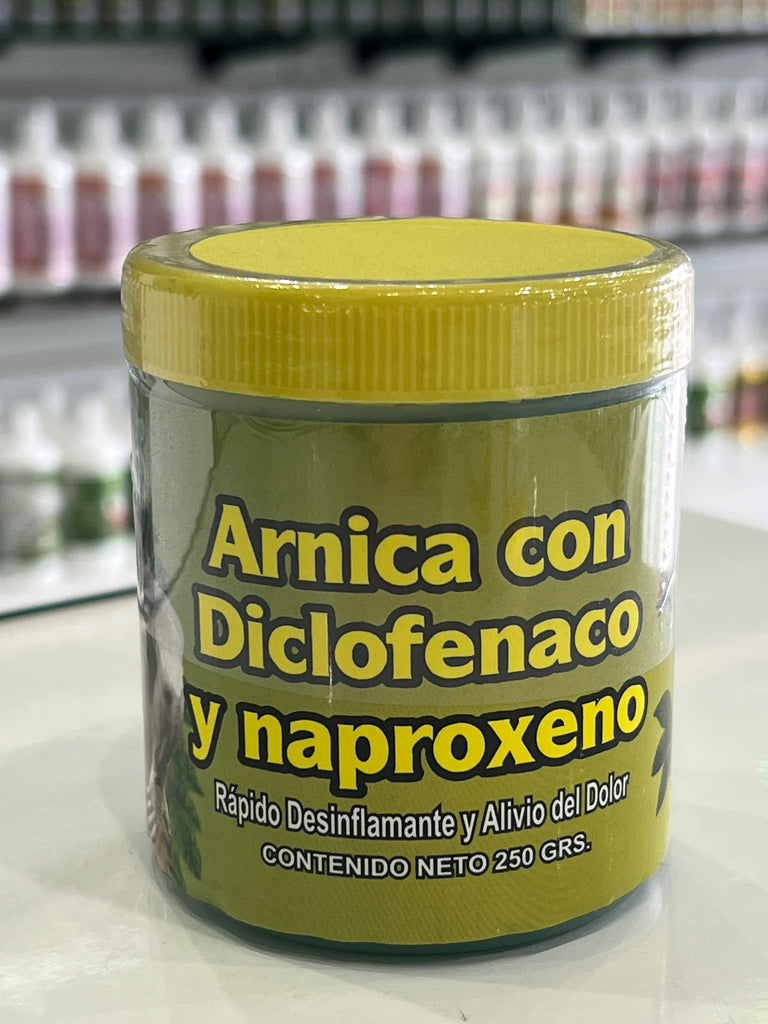 POMADA DE ARNICA/DICLOF/NAPROXEN 250 GR – Total Detox USA