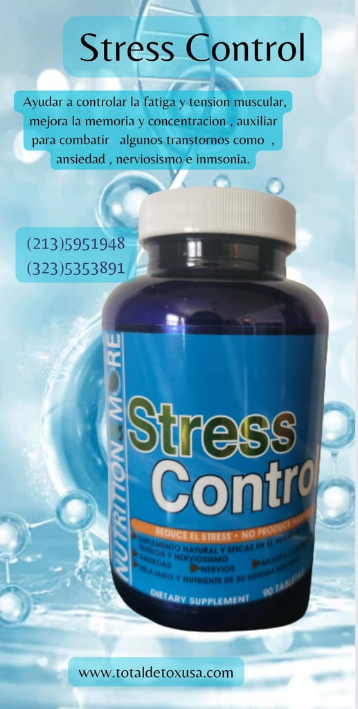 Stress Control 90 Tabletas – Total Detox USA